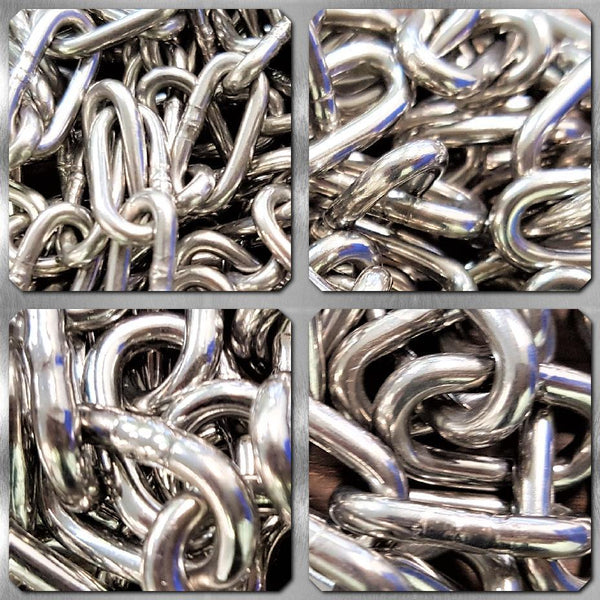 Grade 316 Stainless Steel Medium Link Chain - Stattin Stainless