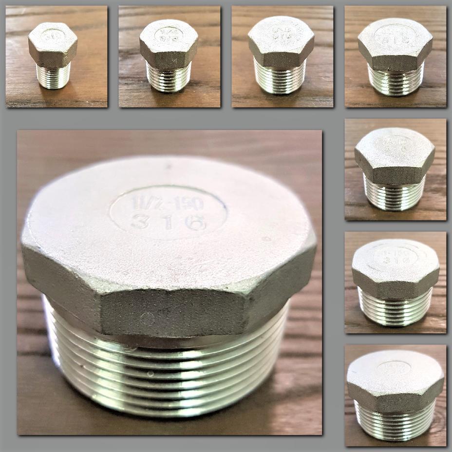 Stainless Steel BSP Pipe Plugs | Online Shop | Stattin Stainless